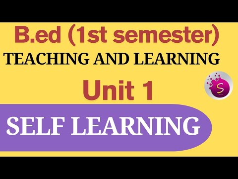 Self learning (meaning, definition, principles, benefits, importance ...