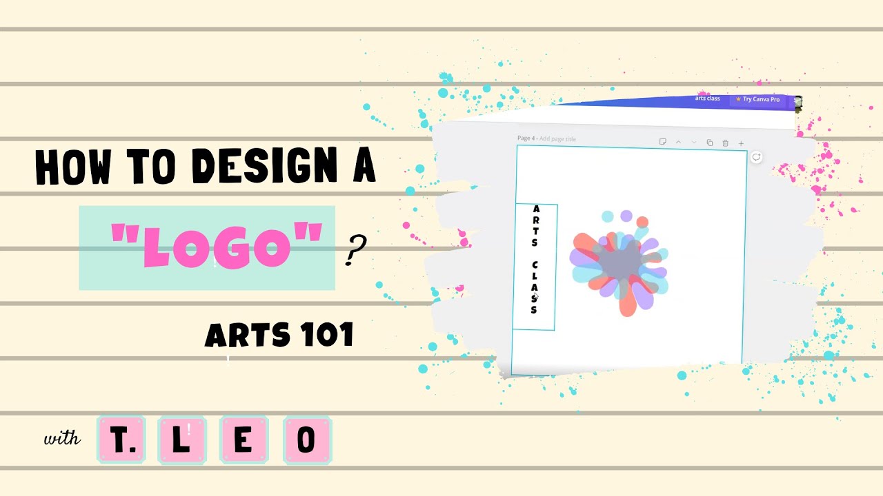 How to design a logo for Arts 6 subject? - YouTube