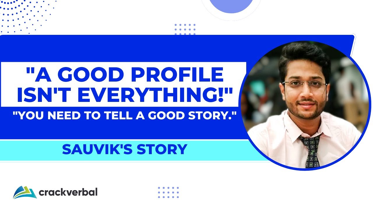 "A good profile isn't everything!" - Sauvik on telling a good story to ...