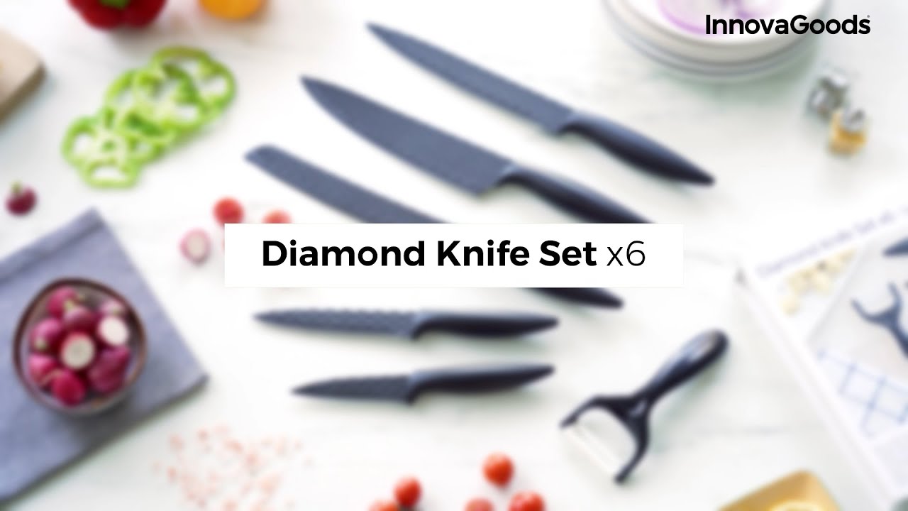 InnovaGoods Diamond Knife Set x6 - YouTube