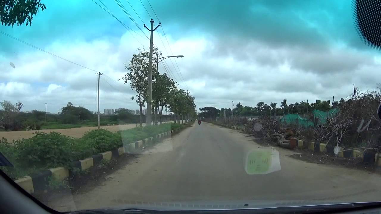 Tellapur Road towards Gopanapalli Jn- Road widening - July 2016 - YouTube