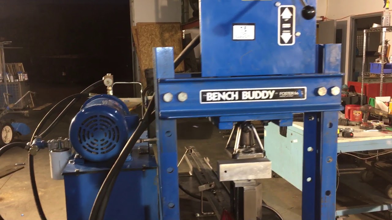 Foster Bench Buddy 15 Ton Hydraulic Shop Press with Cutter & Steel ...
