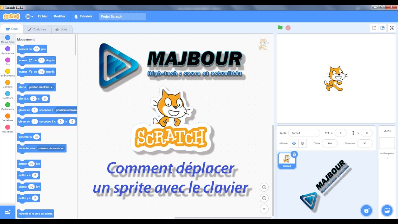 06 - Apprendre Scratch facilement de débutant à expert - Déplacement un ...