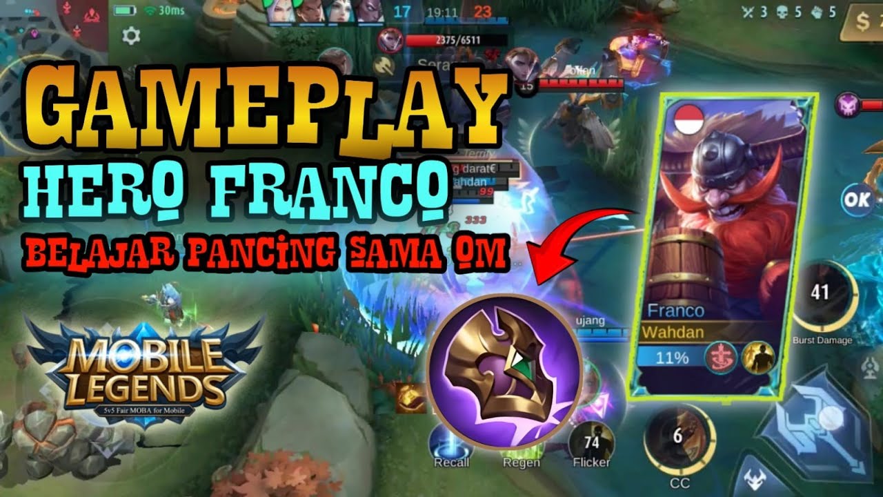 Gameplay Franco terbaru 2023‼️Spell Build dan item Franco‼️TFranco Tank ...