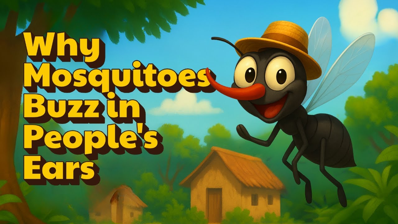 Why Mosquitoes Buzz in People’s Ears 🦟 | African Folktale Bedtime Story ...