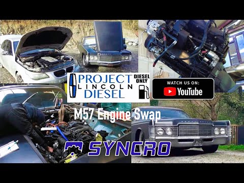 Lincoln Continental BMW M57 ENGINE SWAP! Project Lincoln Diesel 🧰🛠️ - YouTube
