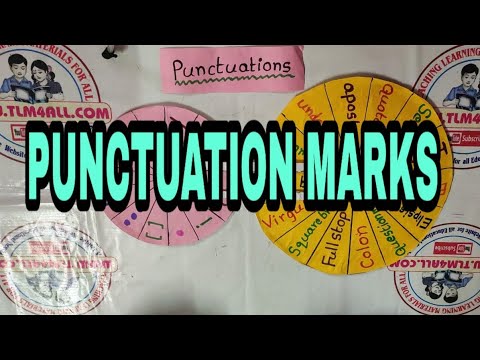 Punctuation marks | Easy English tlm | tlm4all - YouTube