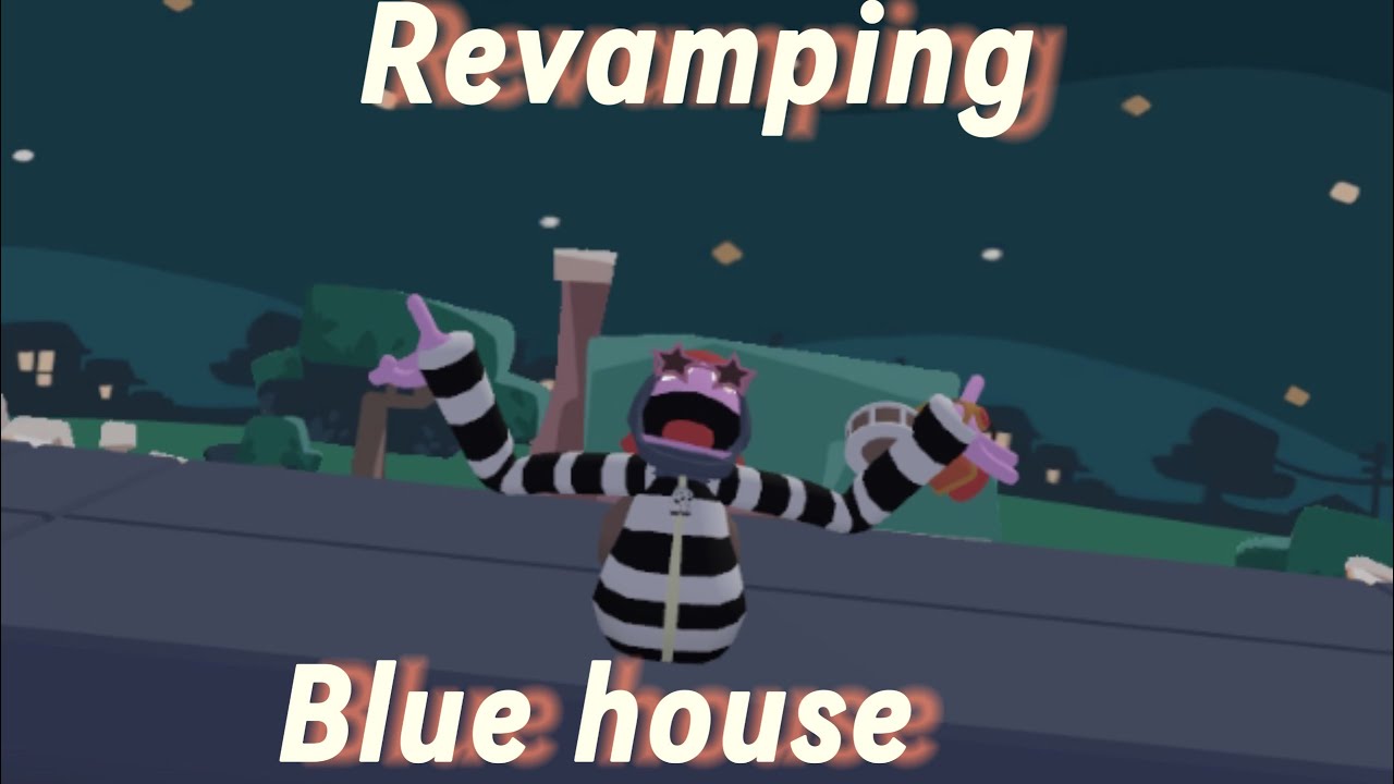 Revamping blue house into a summer map in yeep hide and seek - YouTube