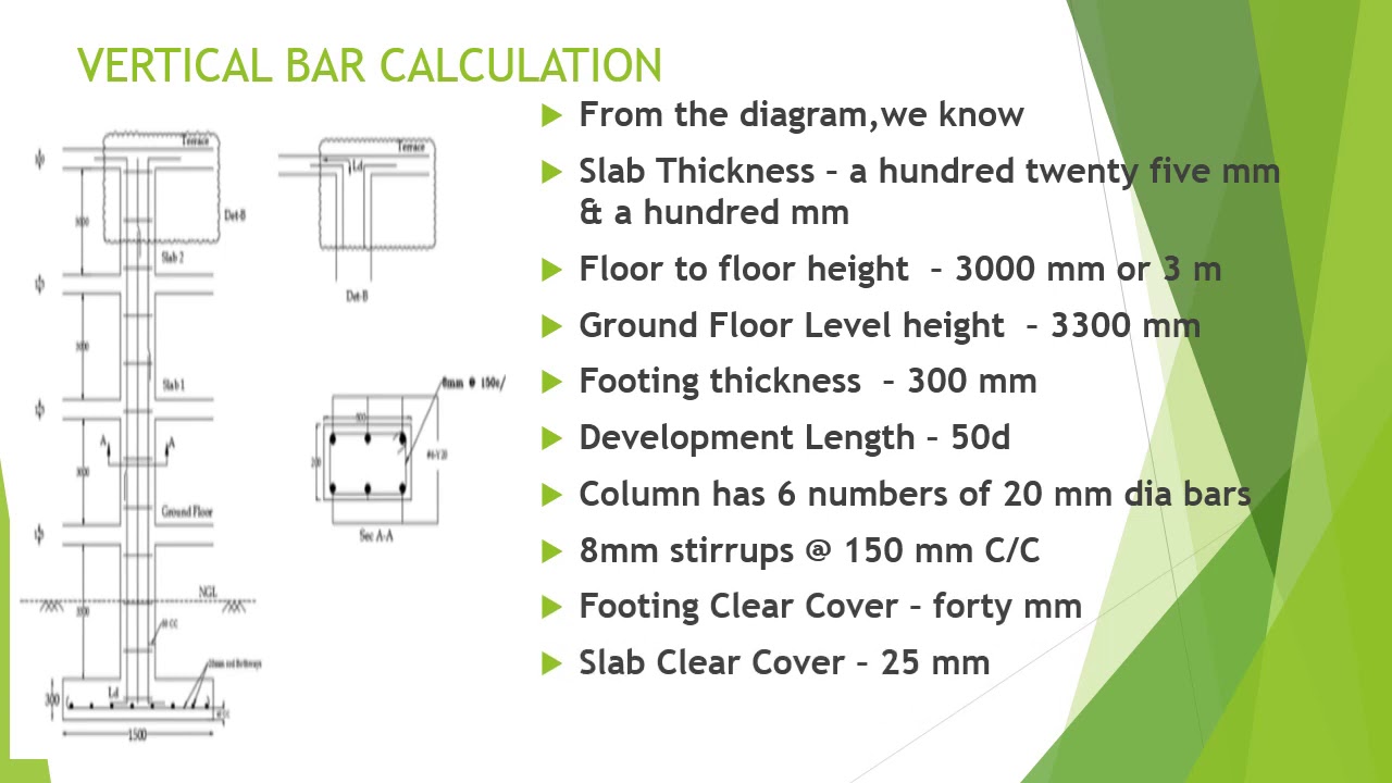 how to prepare bar bending schedule for a coloumn - YouTube