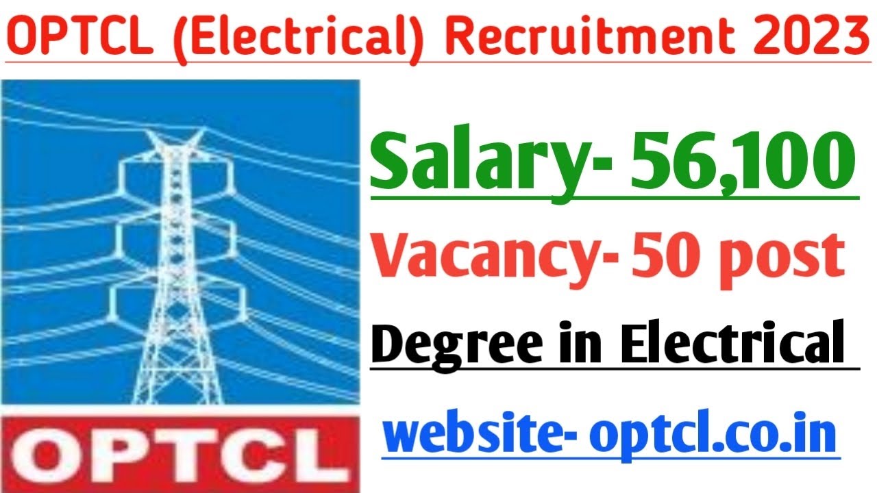 OPTCL Recruitment 2023! management trainee (Electrical) ! - YouTube