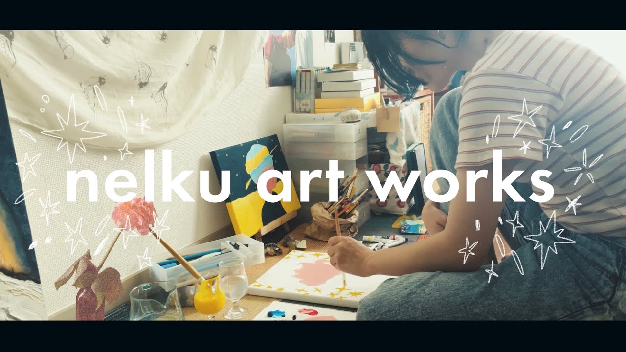 One day Vlog 🕊 nelku art works (English ver.) - YouTube