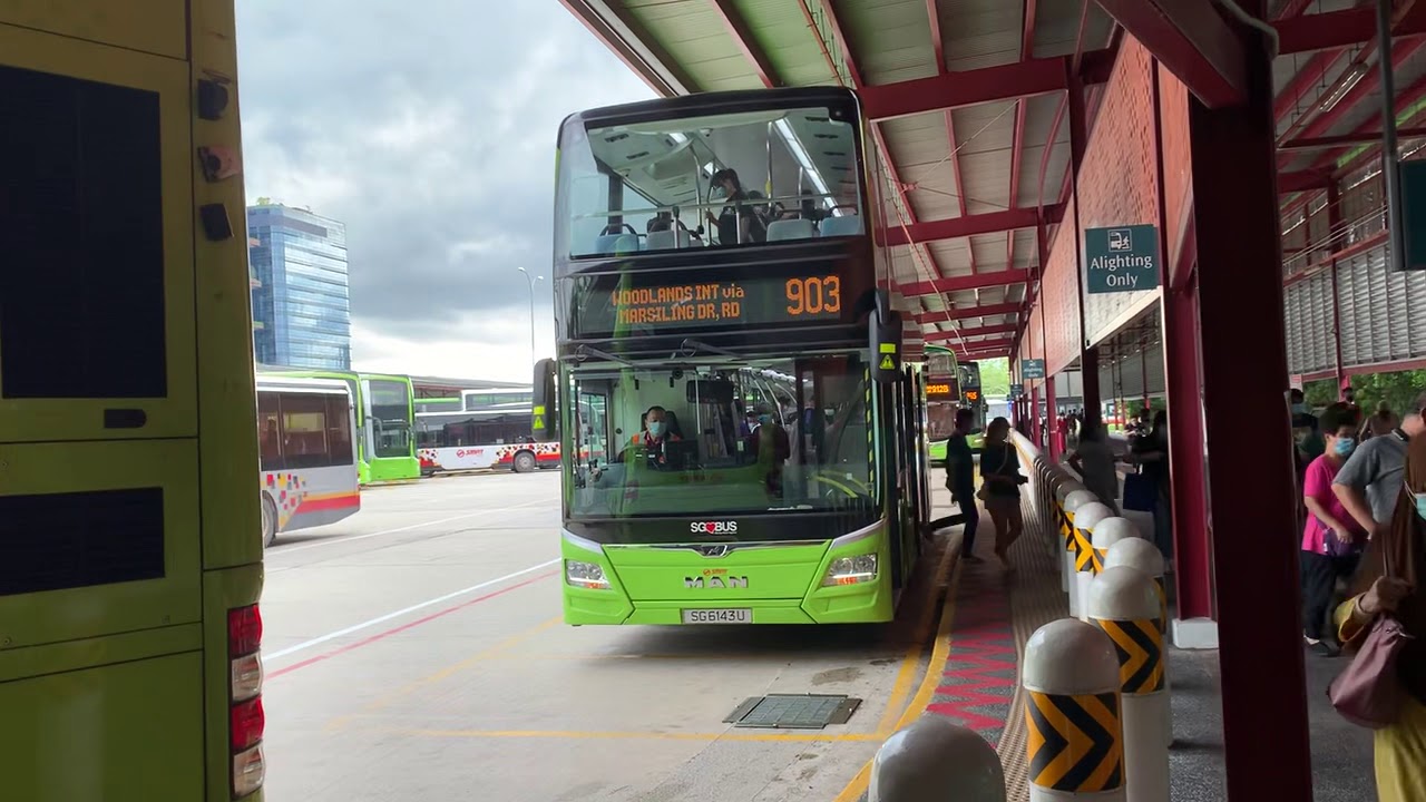 SMRT Buses MAN ND323F A95 (Batch 4) SG6143U on Feeder 903 departing ...