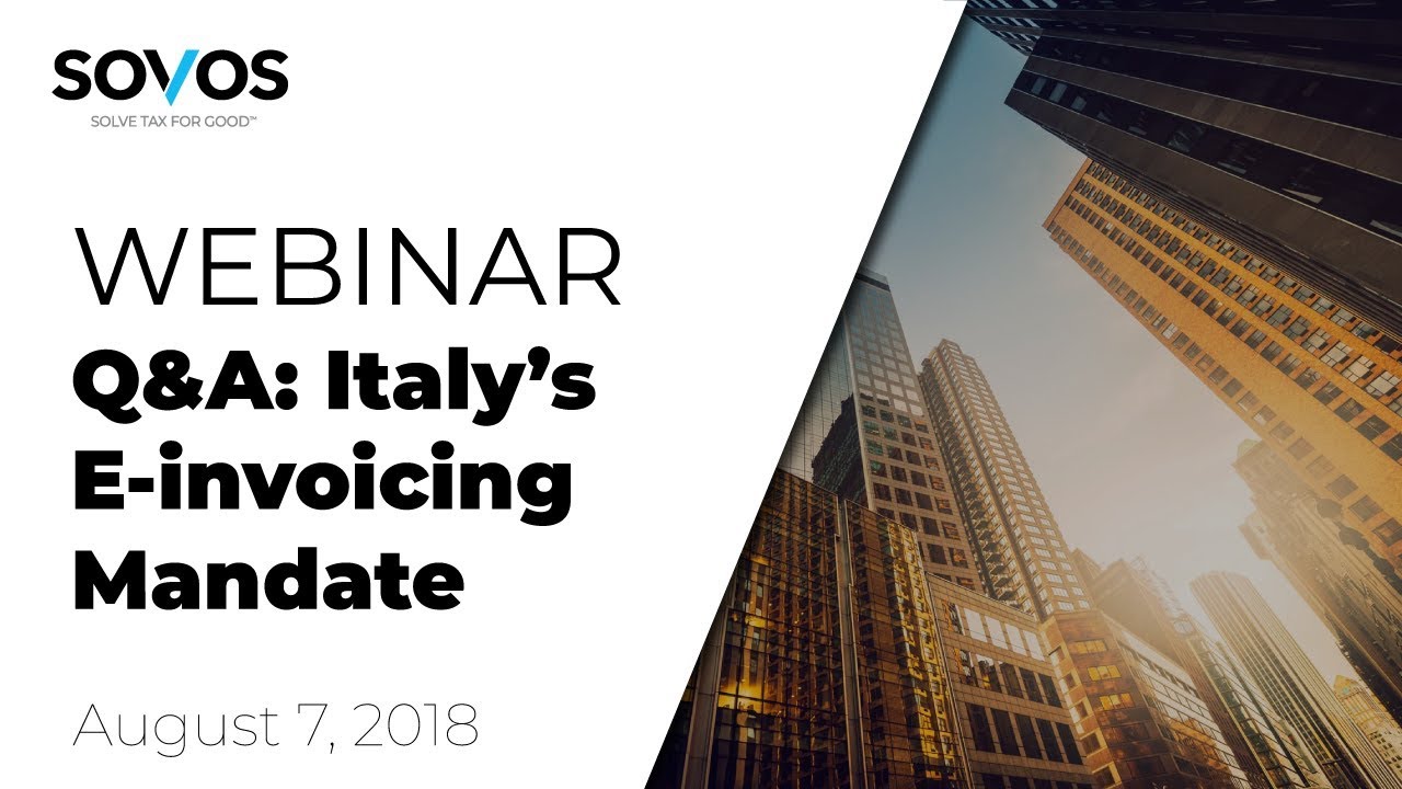 [Webinar] Q&A: Italy E-Invoicing - YouTube