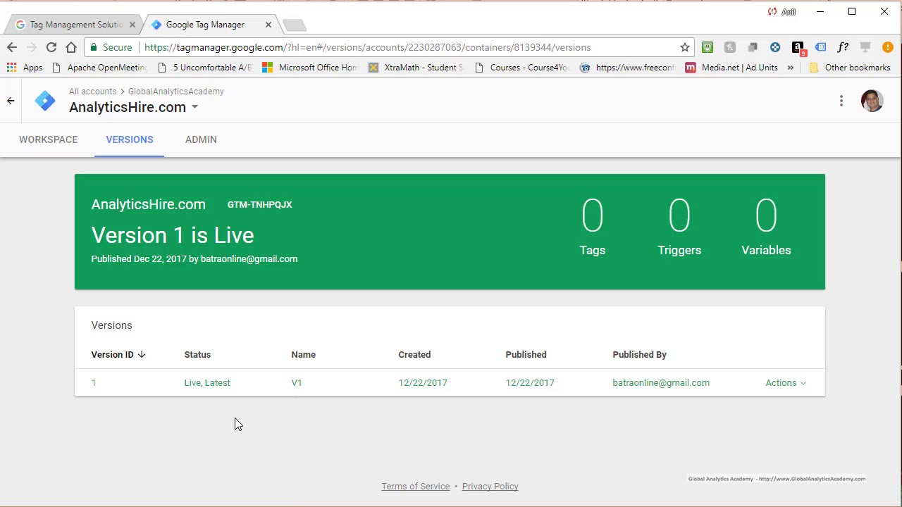 Overview of Google Tag Manager Interface - YouTube