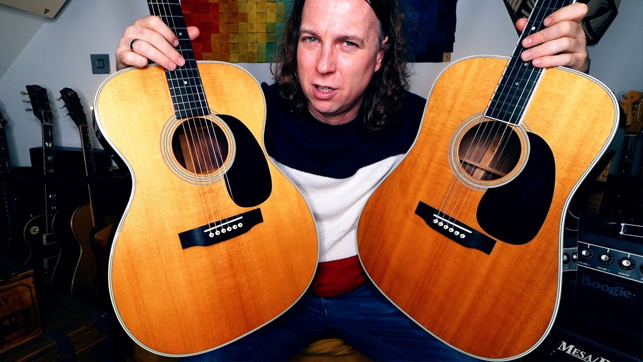 COMPARISON: Martin D35 Dreadnought vs Martin 000-28 - YouTube