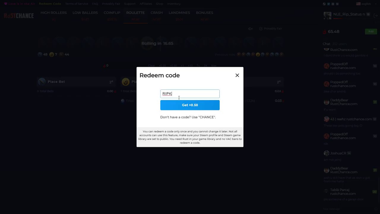 How to get free skins on rust!!!rustchance.com - YouTube