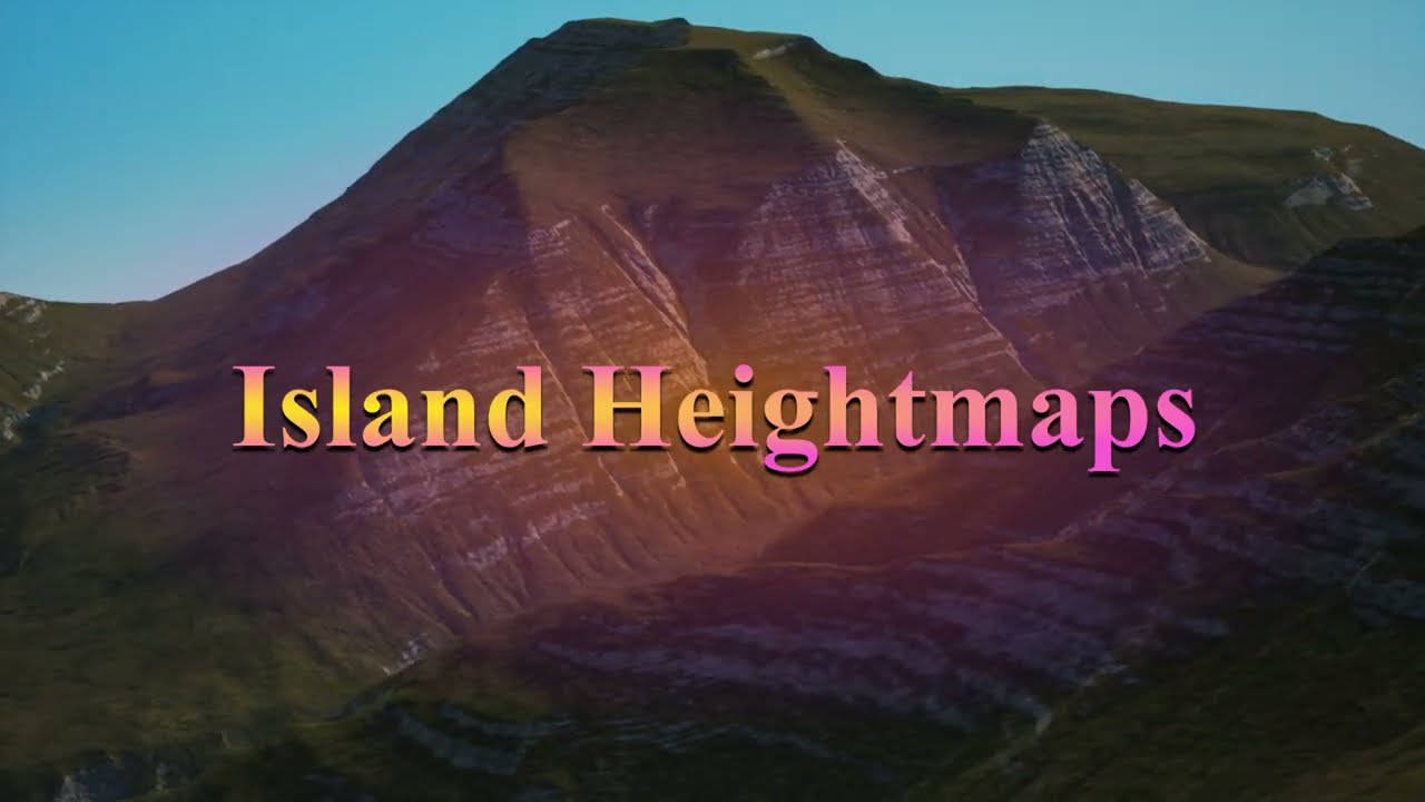 Island Real World Heightmaps for Unreal Engine - 4k - YouTube