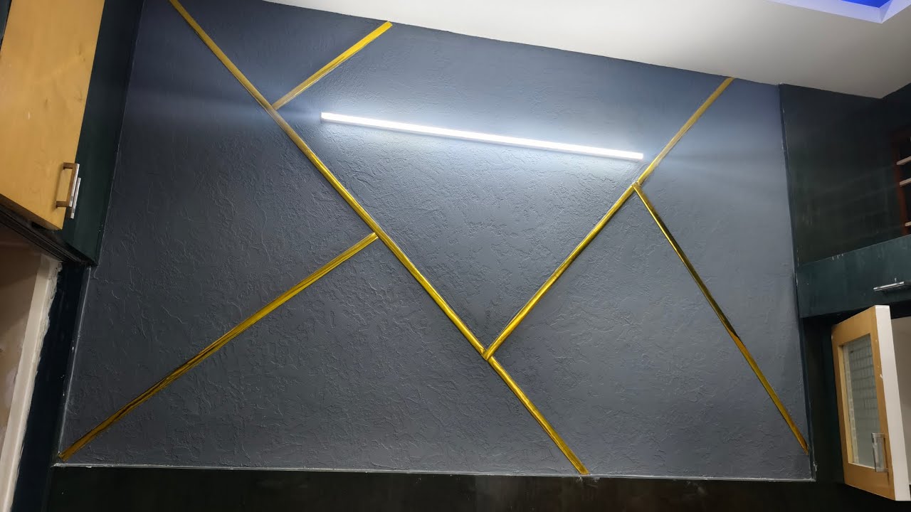 INTERIOR BEDROOM WALL texture design in tamil - YouTube