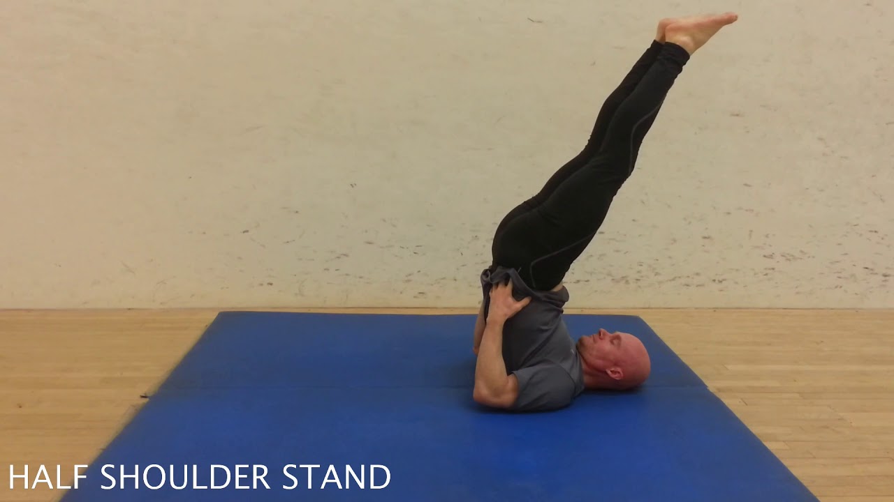 Half Shoulder Stand - YouTube