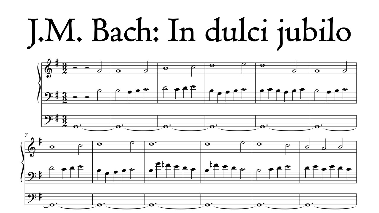 Bach - In dulci jubilo, BWV 751 - 'Bach' organ, Regensburg, Hauptwerk ...