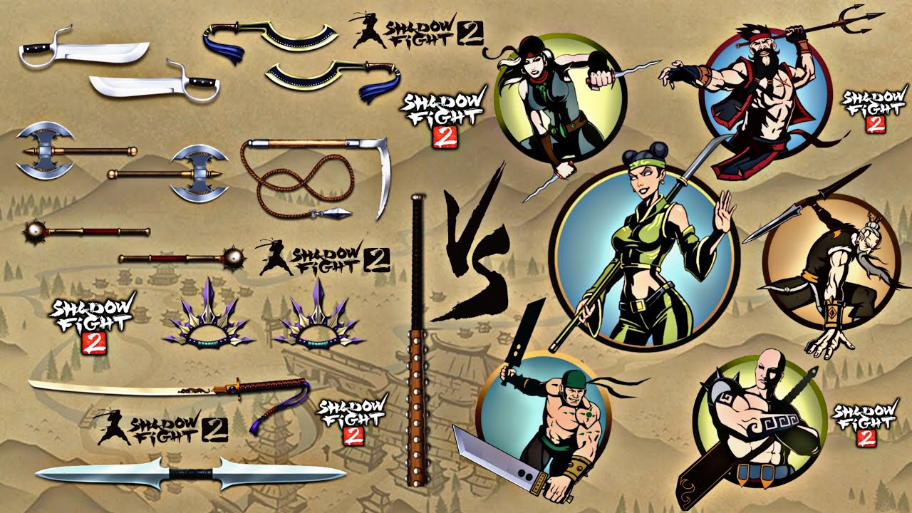 Shadow Fight 2 | Act 4 Weapons | Level 19-24 Weapons vs Wasp and ...
