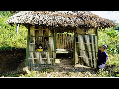 Full Video: 120 Days Journey of a Single Mother Moving to a New Place, Building a Bamboo House