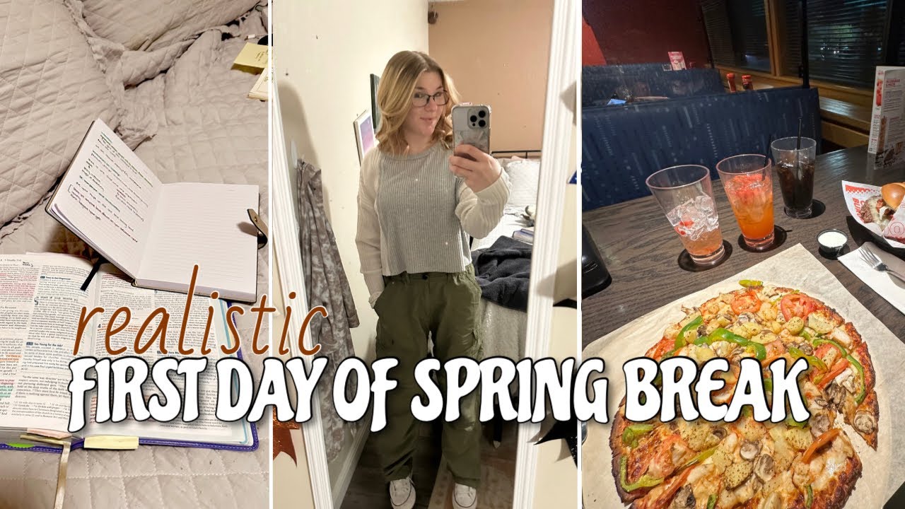 REALISTIC first day of spring break💐christian girl + date night - YouTube