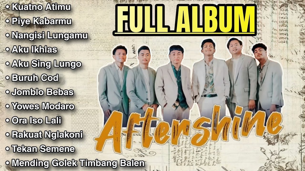AFTERSHINE FULL ALBUM | Playlist Lagu Jawa Terpopuler | Aku Ikhlas ...