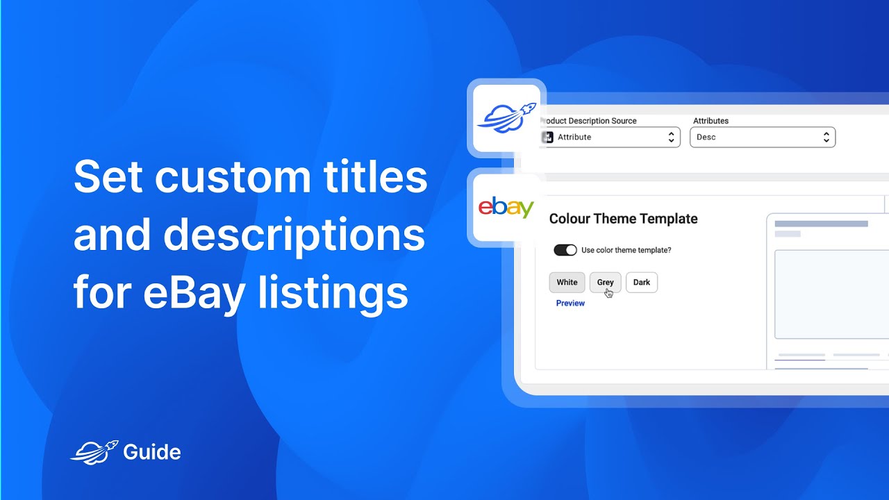 How to set custom titles and descriptions for your eBay listings - YouTube