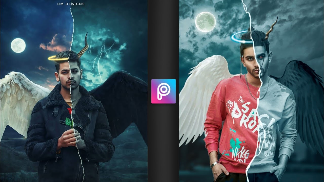 Angel And Devil Background