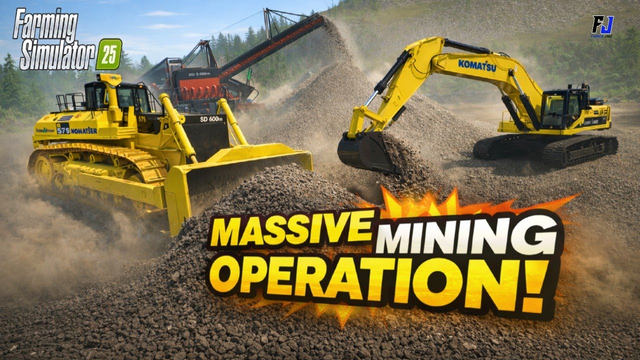 LIVE FS25 GOLD MINING! Multiplayer stream! - YouTube