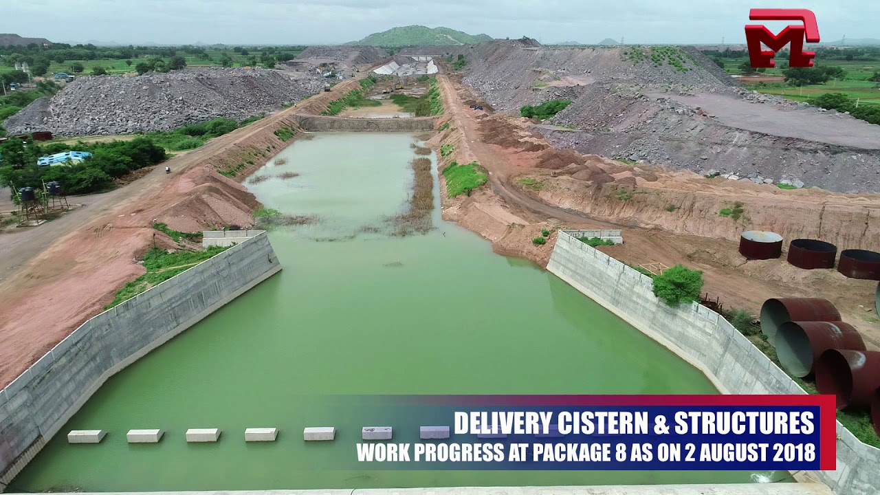 Kaleshwaram: Work Progress at Package 8 of DC & Structures on Gravity ...