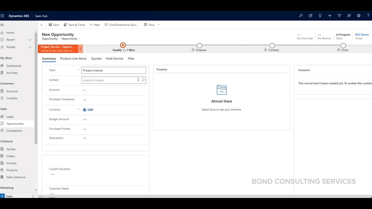 Dynamics 365 Sales | Create & Edit Opportunities - YouTube
