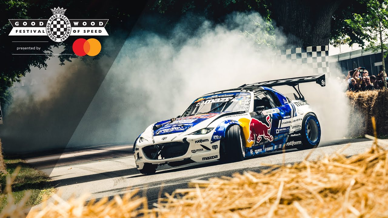 Mad Mike's flame-spitting 1,200hp rotary MX-5 screams at Goodwood - YouTube