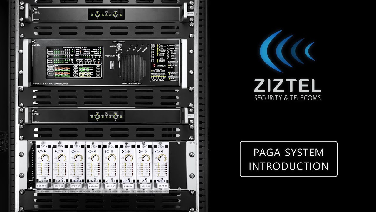 ZIZTEL PAGA ZMIS-GEN2 SYSTEM INTRO - YouTube