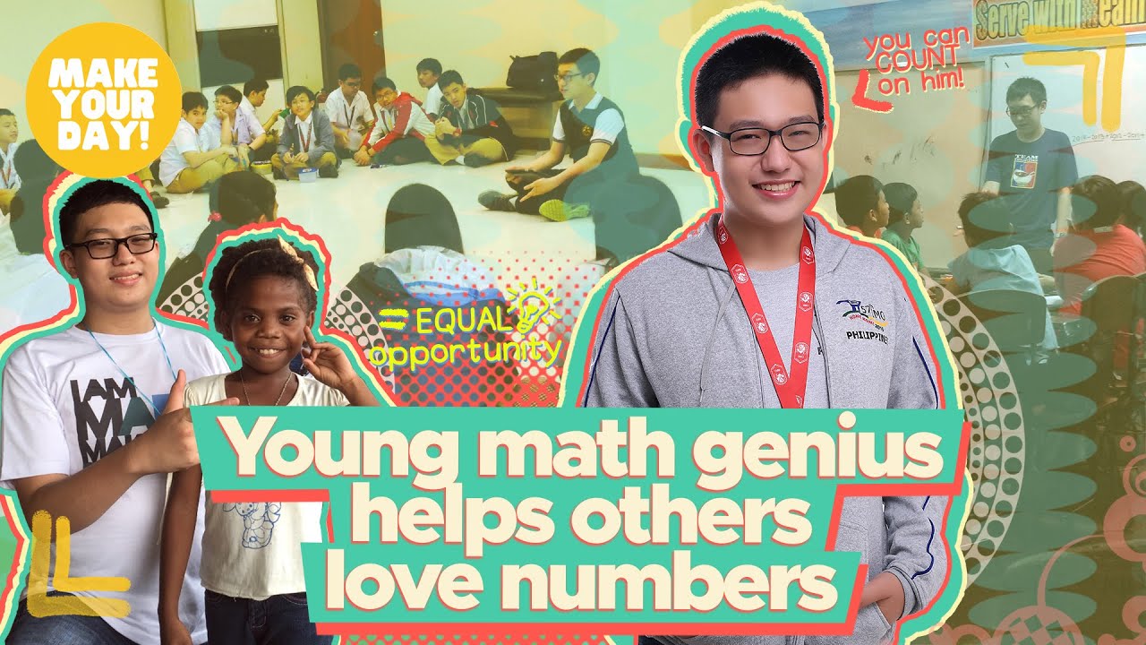 Young math genius helps others love numbers | Make Your Day - YouTube