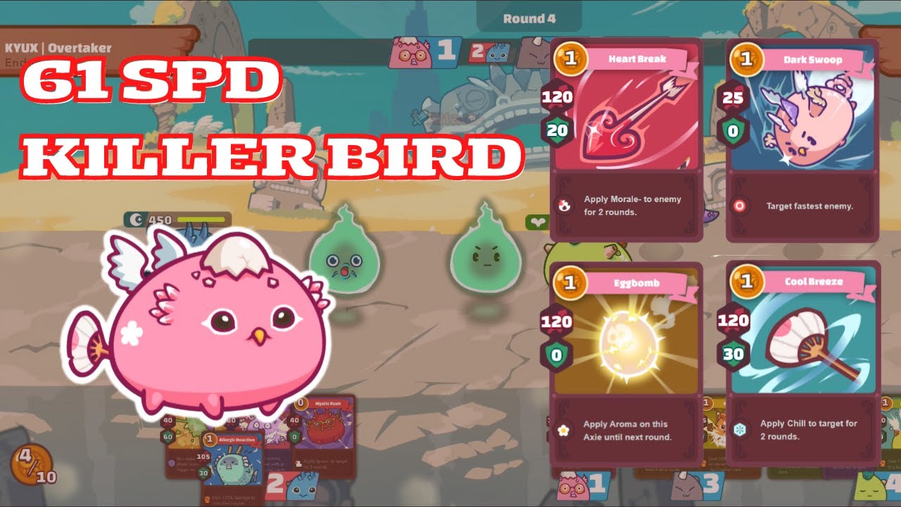 Axie Infinity Gameplay | 61 Speed Backdoor Killer Bird - YouTube