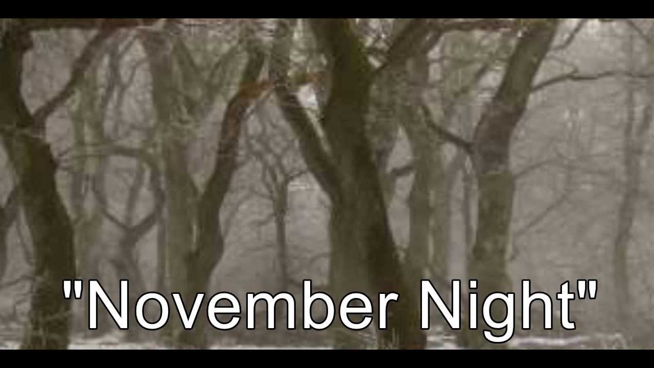 "November Night," by Adelaide Crapsey - YouTube