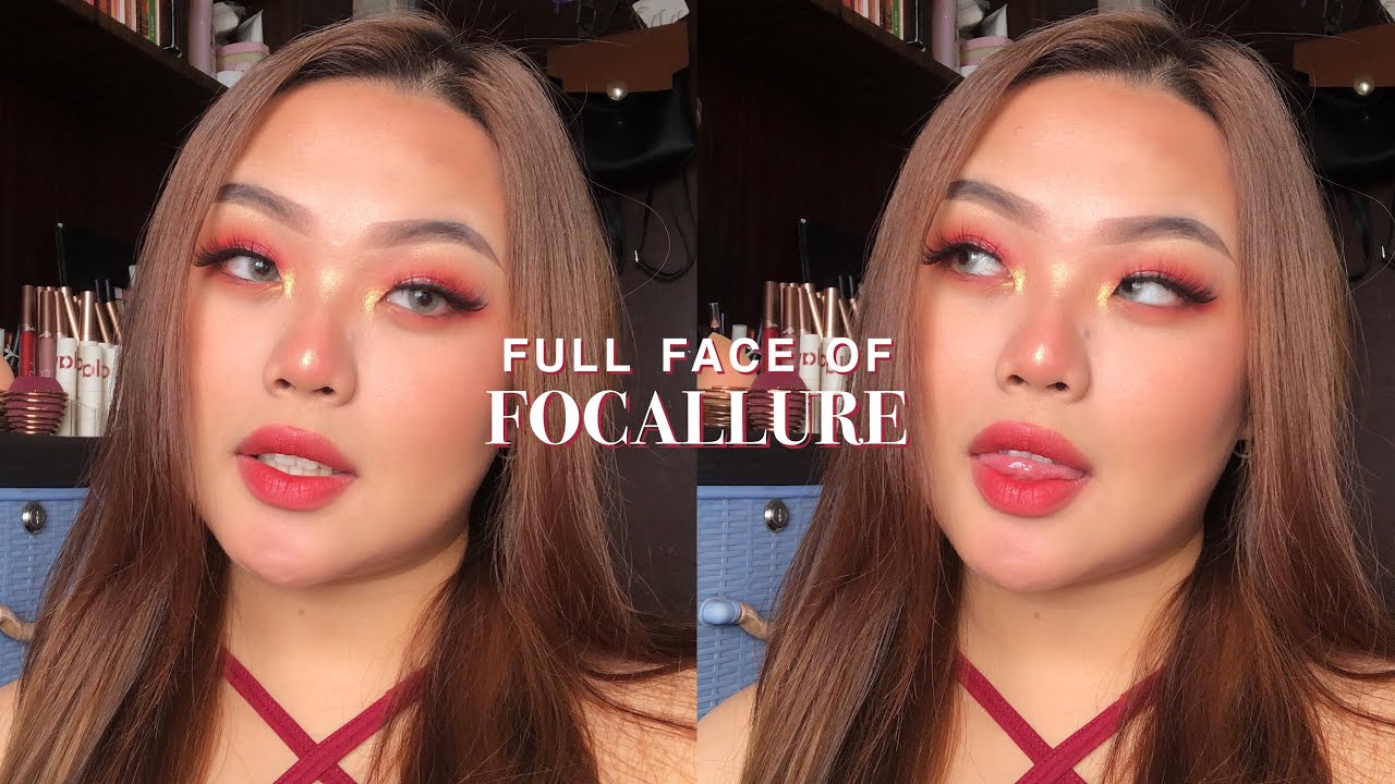 full face of focallure cosmetics ♡ covermax cushion foundation ...