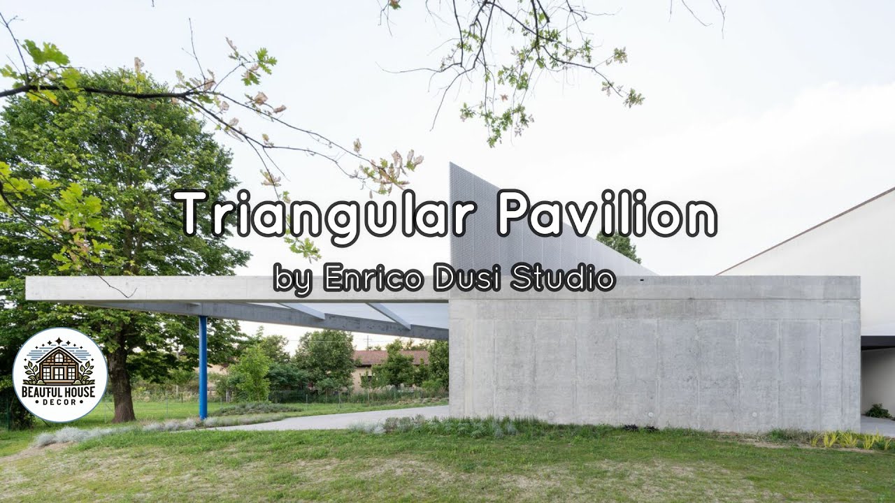 With Exposed Reinforced Concrete - Triangular Pavilion - YouTube