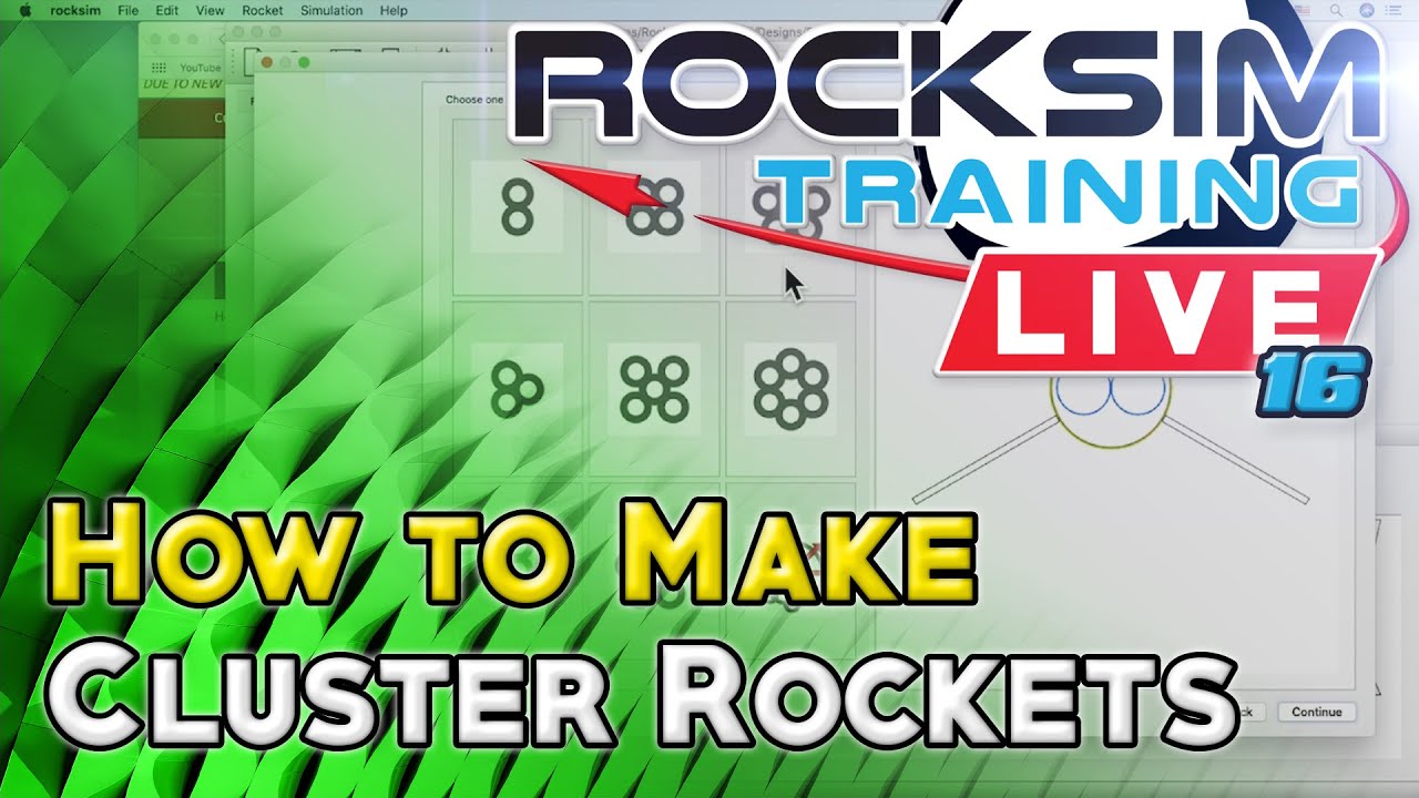 How to make a cluster rocket in RockSim - YouTube