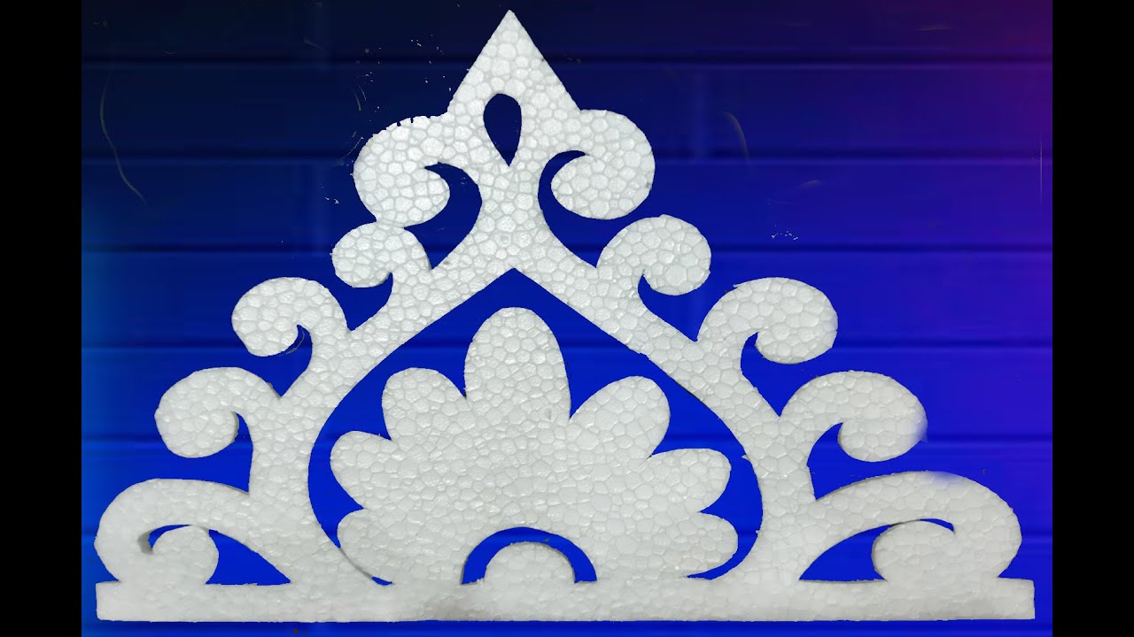 Thermocol design cutting - YouTube