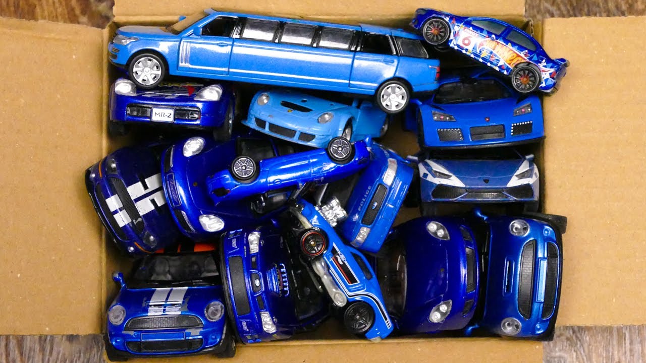 Random Cars From the Box / BLUE Cars Reviewed in Hands - YouTube