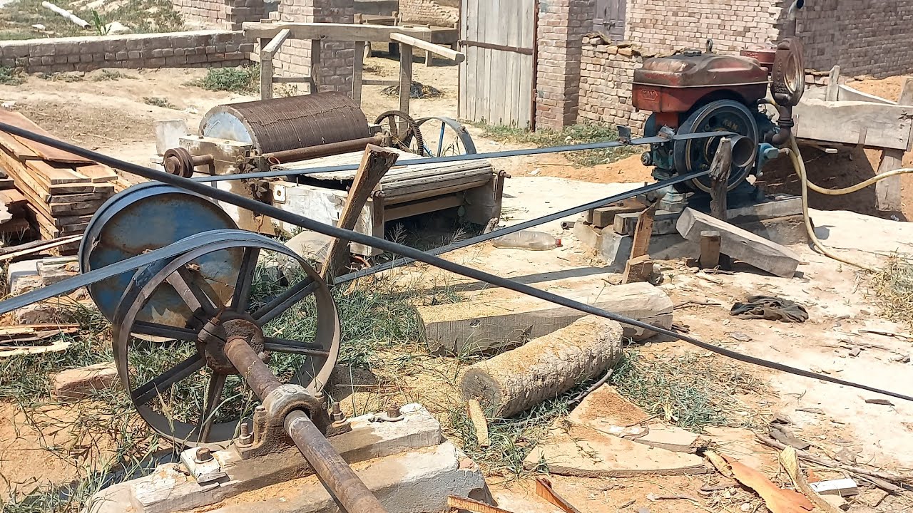 Amazing Wood Cutting On Peter Diesel Engine | Peter Diesel Engine Work ...