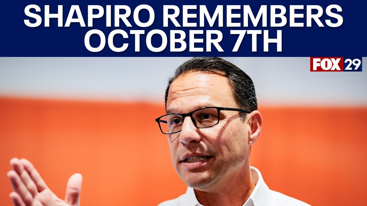 Gov. Josh Shapiro recognizes anniversary of Oct. 7 attacks | FOX 29 ...