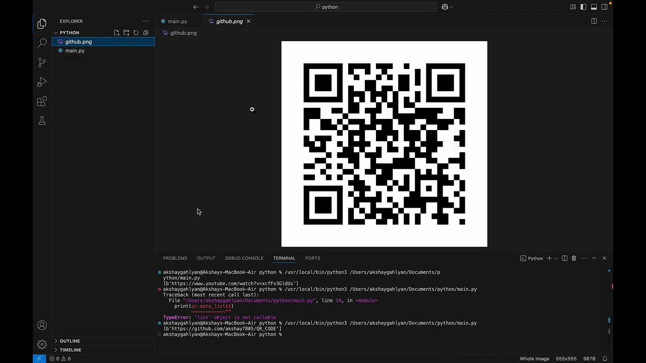 HOW TO CREATE QRCODE ? USING PYTHON ? - YouTube