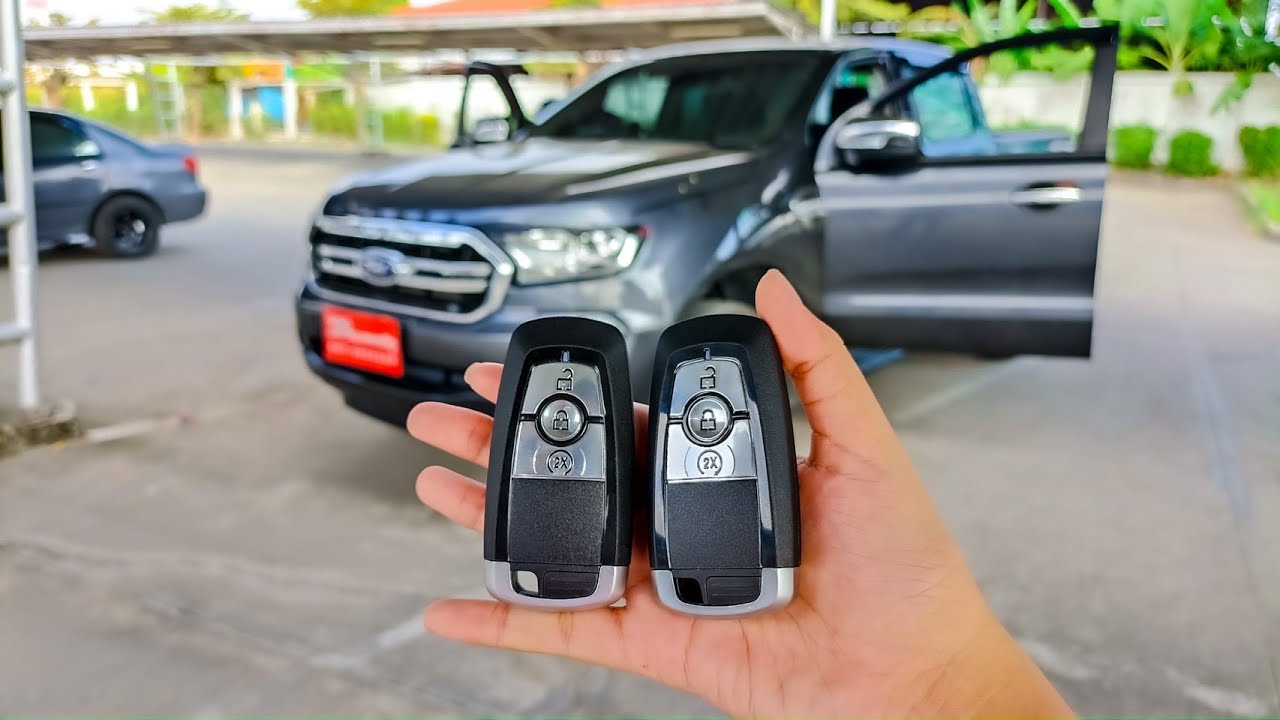 Ford Ranger ติดตั้งปุ่ม push start พร้อมรีโมท smart key - YouTube