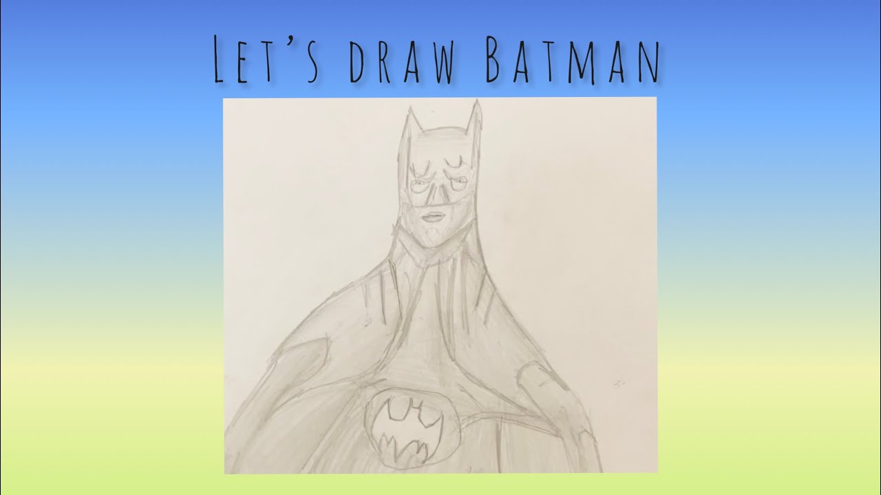 Batman drawing tutorial !🦇 #drawing #art #batman #tutorial #blowup # ...