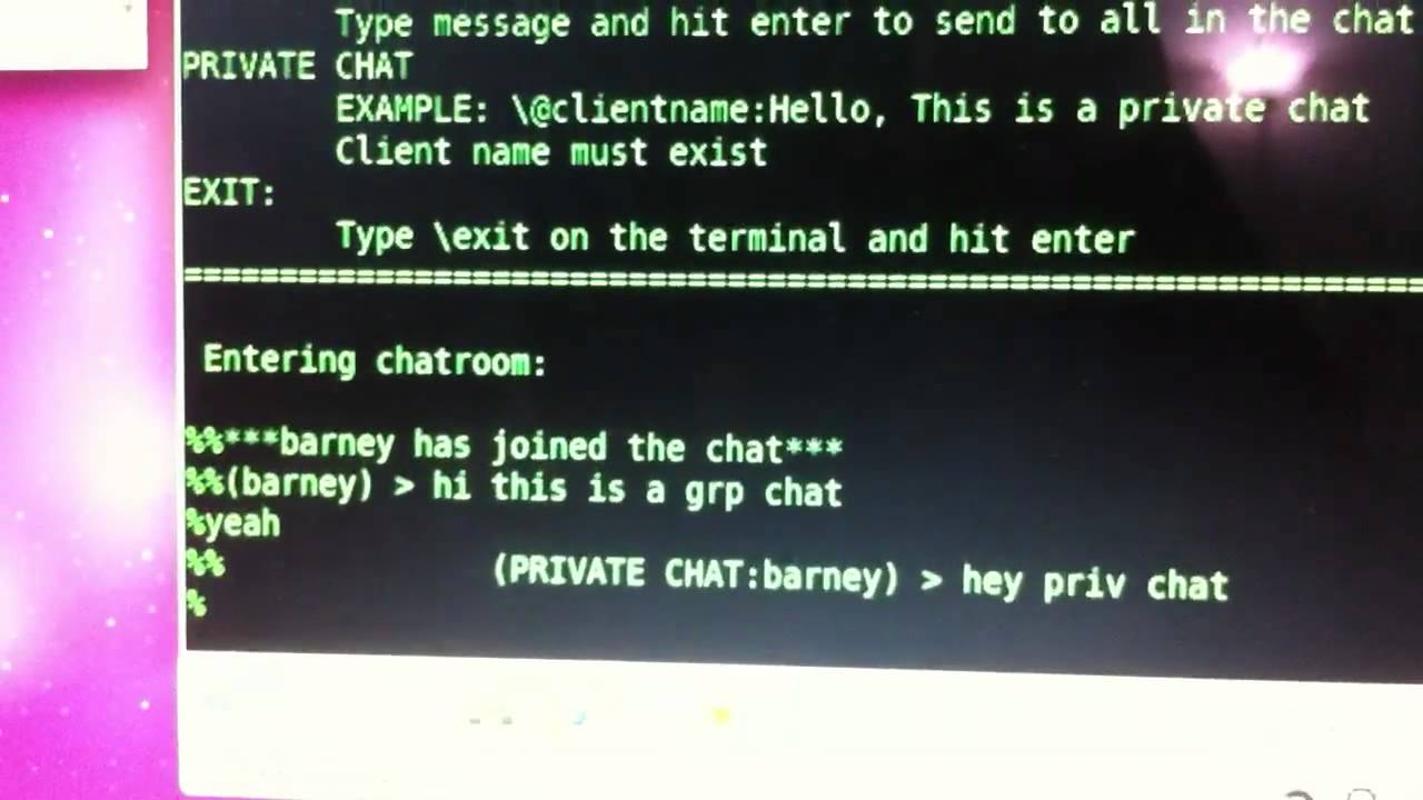 Python based server-client chat application - YouTube