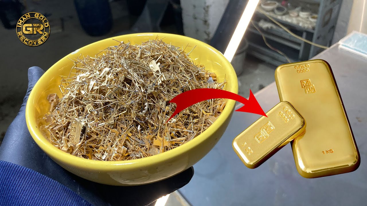 Gold Recovery from 700 GR of Electronic Pins | Gold Recovery from ...